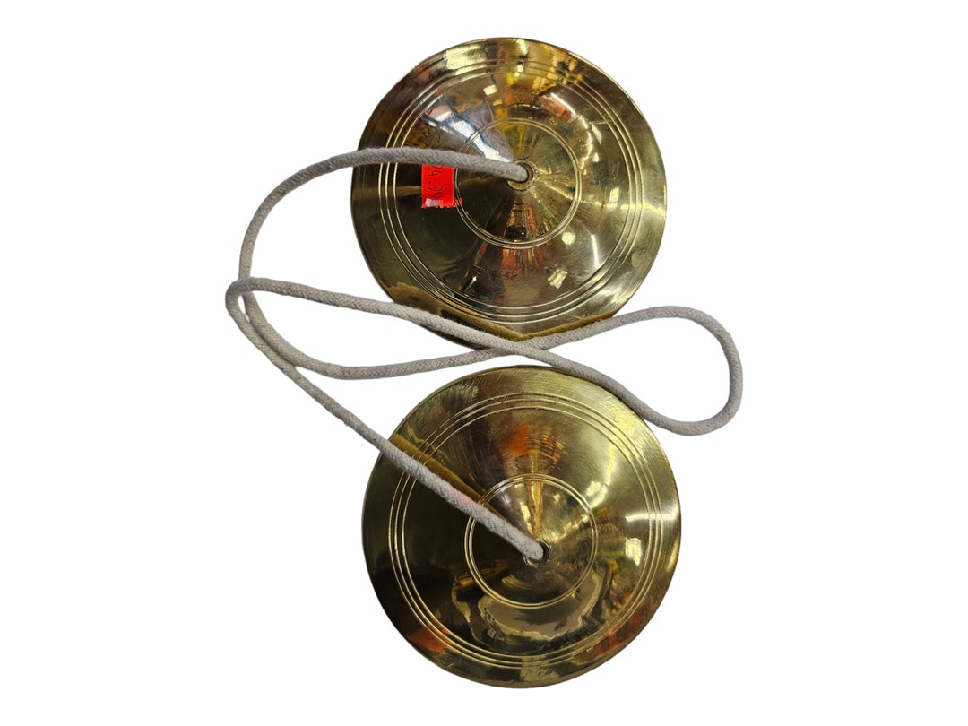 Big Size Brass Manjira for Puja / Bhajan /musical Instrument Usa Seller ...