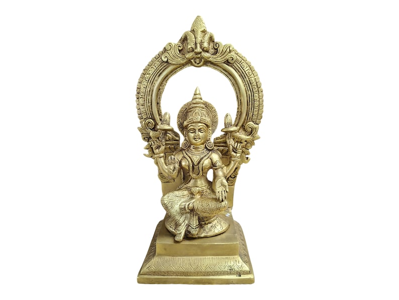 14 Inches Goddess Laxmi With Prabhavati Mata Statue for Home Entrance ...