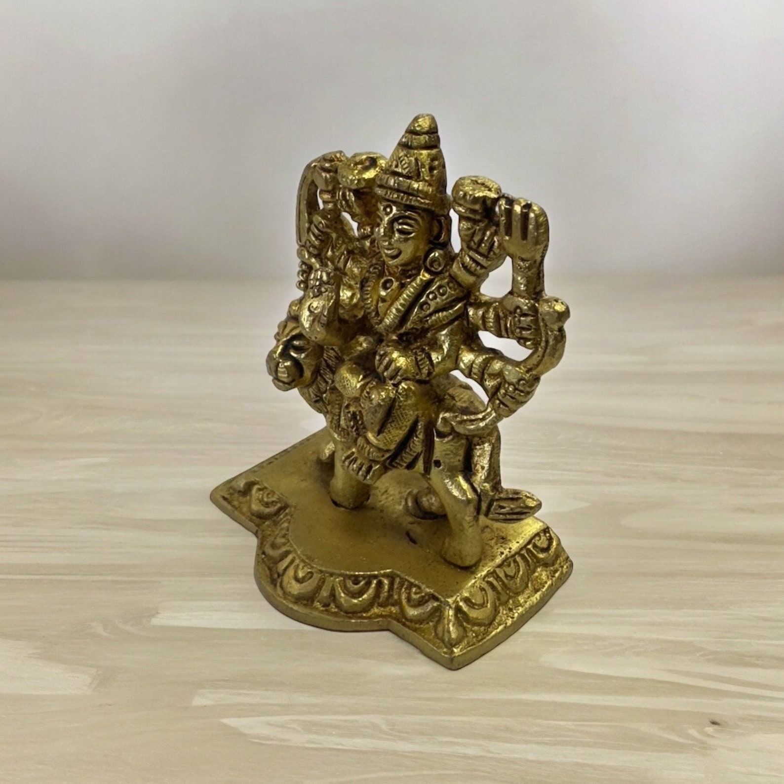 Brass 3 Inches Maa Durga Hindu Goddess Usa Seller Fast Ship - Etsy