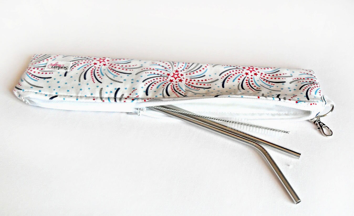 Padded Straw Pouch Celebration Straw Holder Straw Bag - Etsy