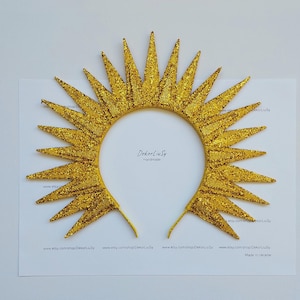 Gold Sun Halo Crown Sun Goddess Headdress - Etsy
