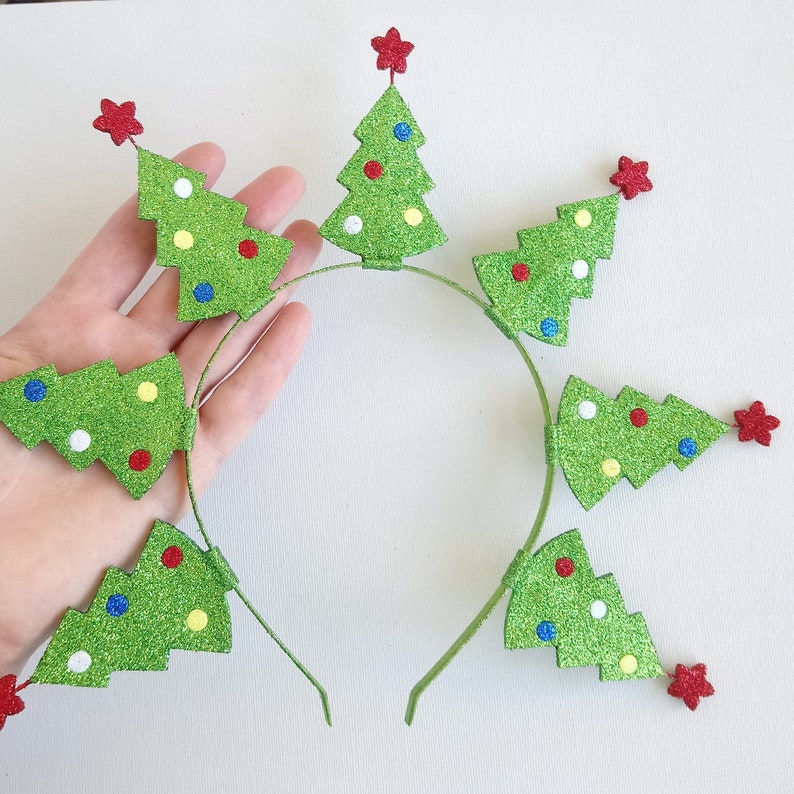 Christmas Tree Crown Headband Holiday Headdress Christmas - Etsy