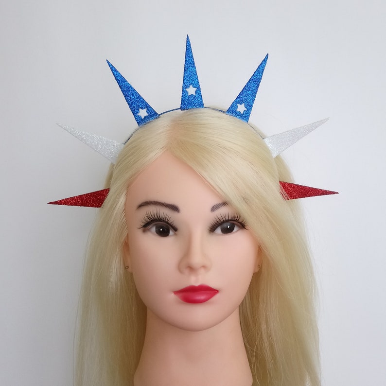 Statue Liberty Crown Patriotic Headpiece 4th July Headband - Etsy