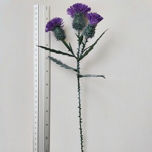 Handmade Artificial Thistle Flower Branch - Etsy