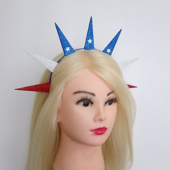 Statue Liberty Crown Patriotic Headpiece 4th July Headband - Etsy