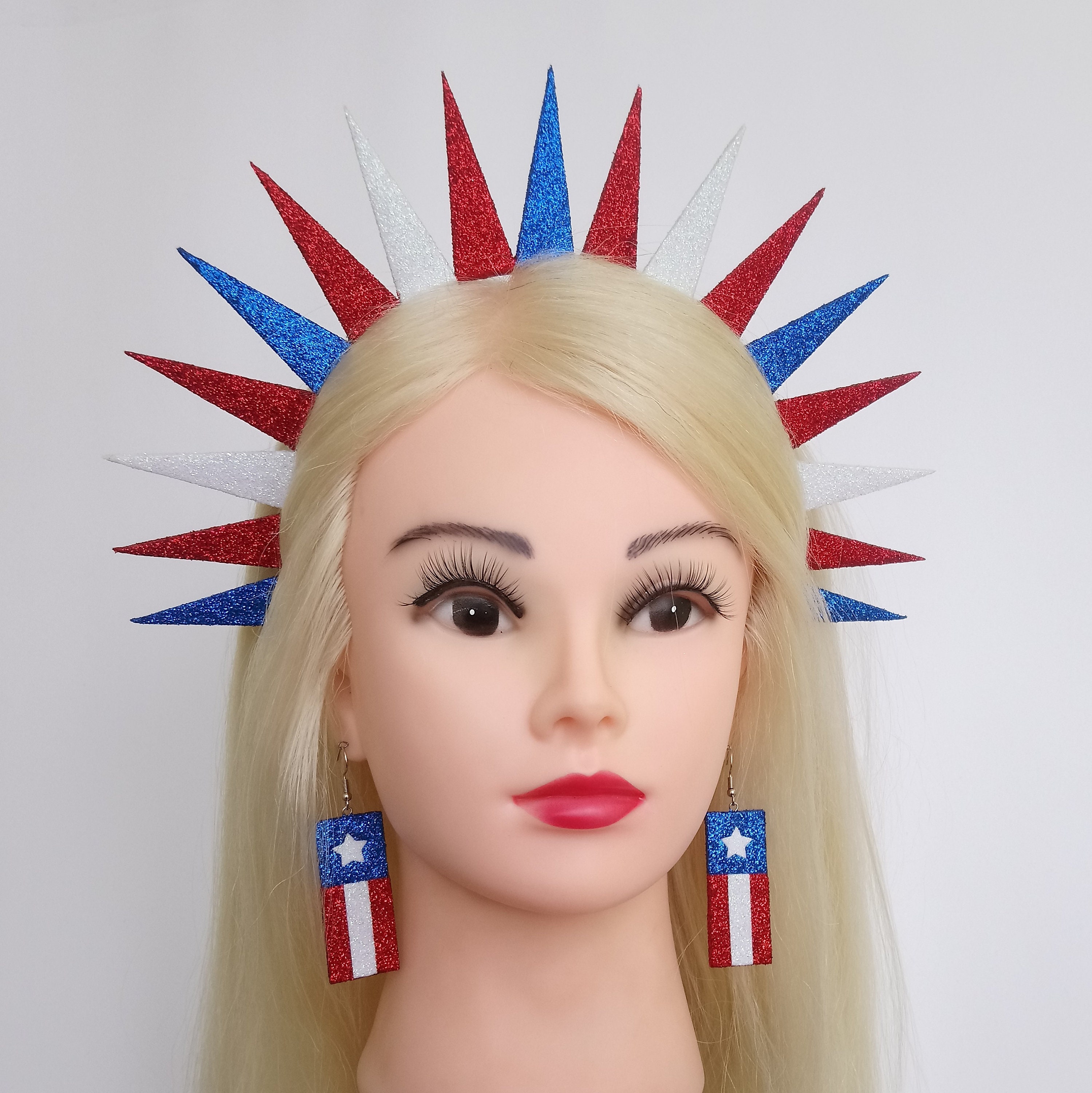 Couronne patriotique Bandeau drapeau américain Independence | Etsy