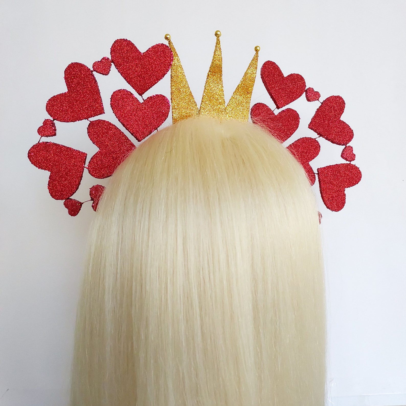Queen of Hearts Crown Headband - Etsy