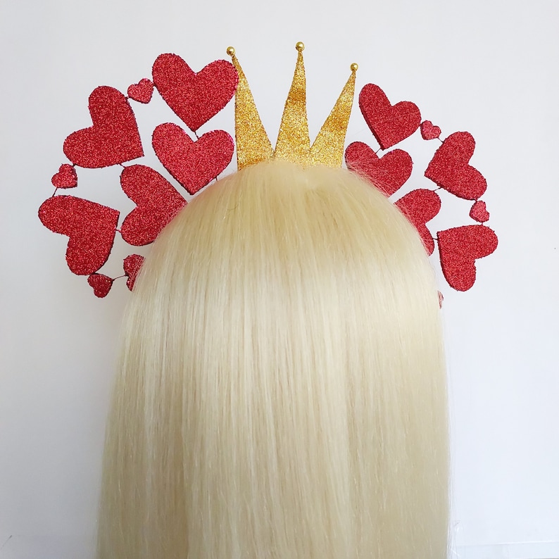 Queen of Hearts Crown Headband - Etsy
