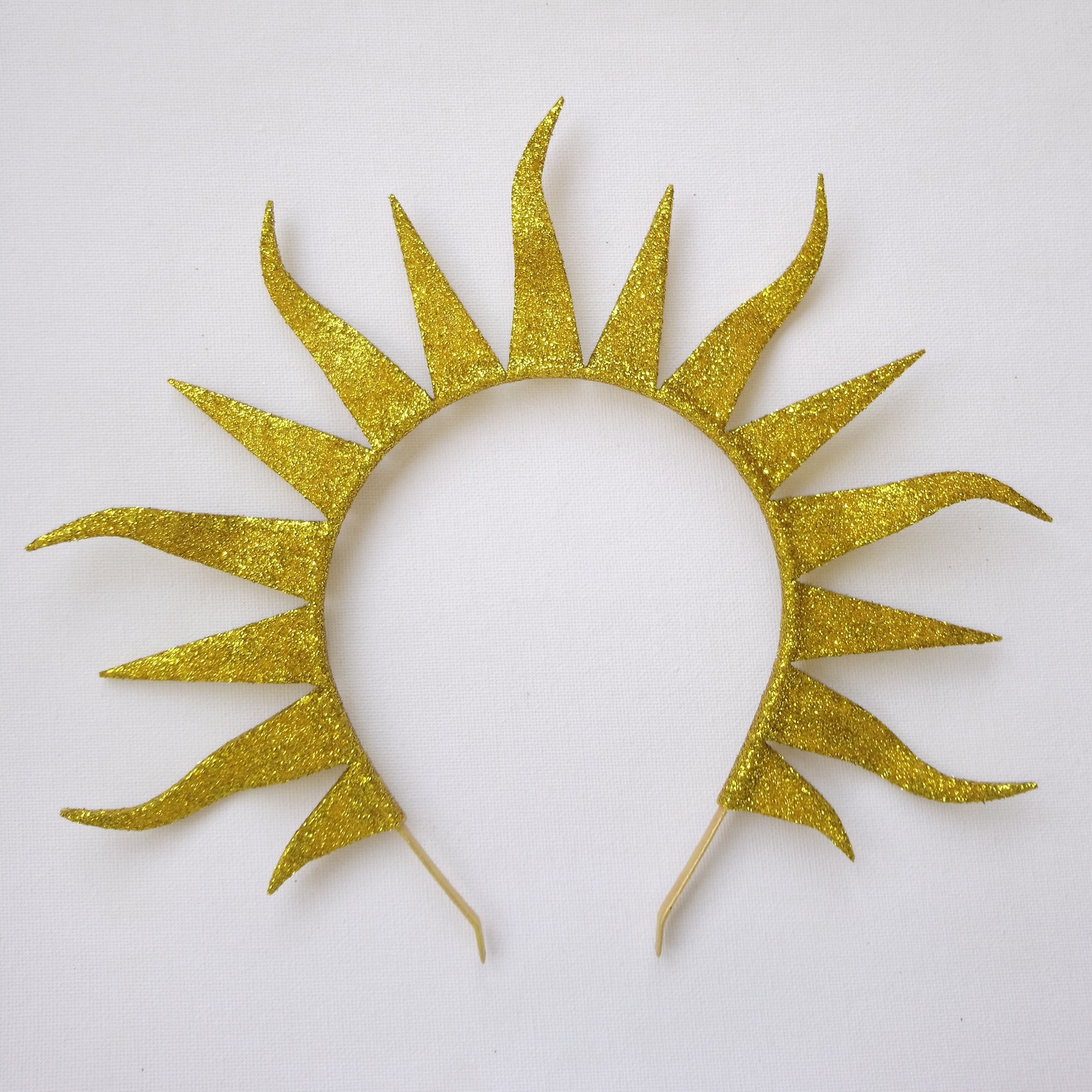 Halloween Gold Sun Crown Glitter Sun Halo Christmas Headband | Etsy