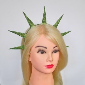 Statue Liberty crown Lady liberty glitter headband Patriotic | Etsy