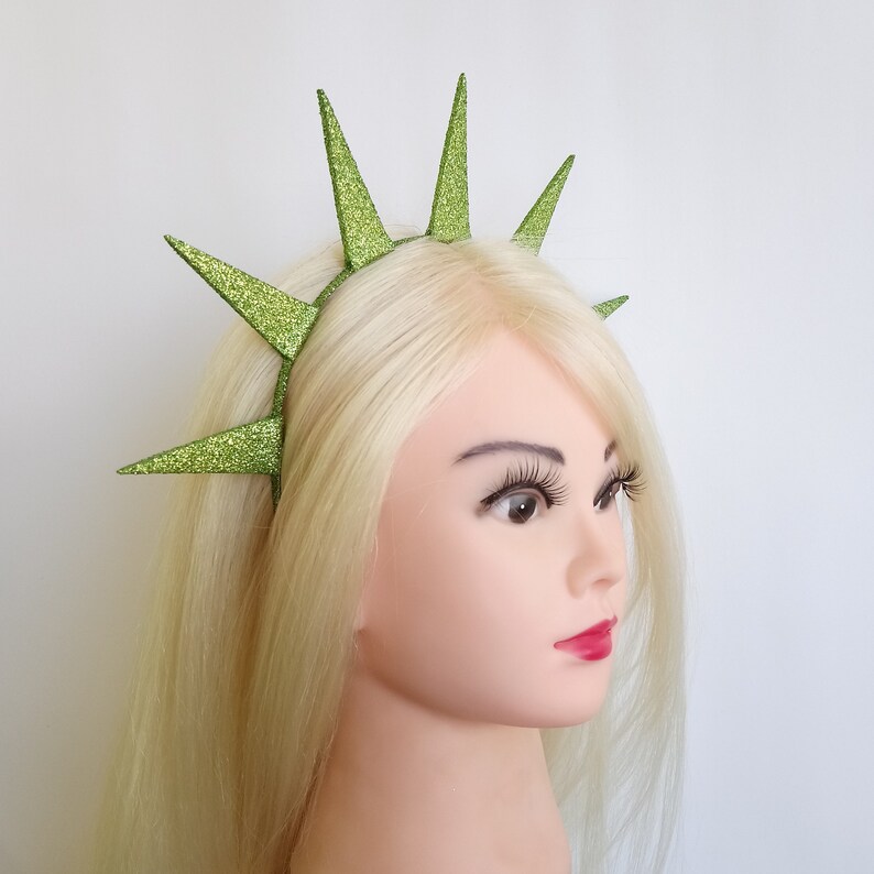 Statue Liberty Crown Lady Liberty Glitter Headband Patriotic | Etsy