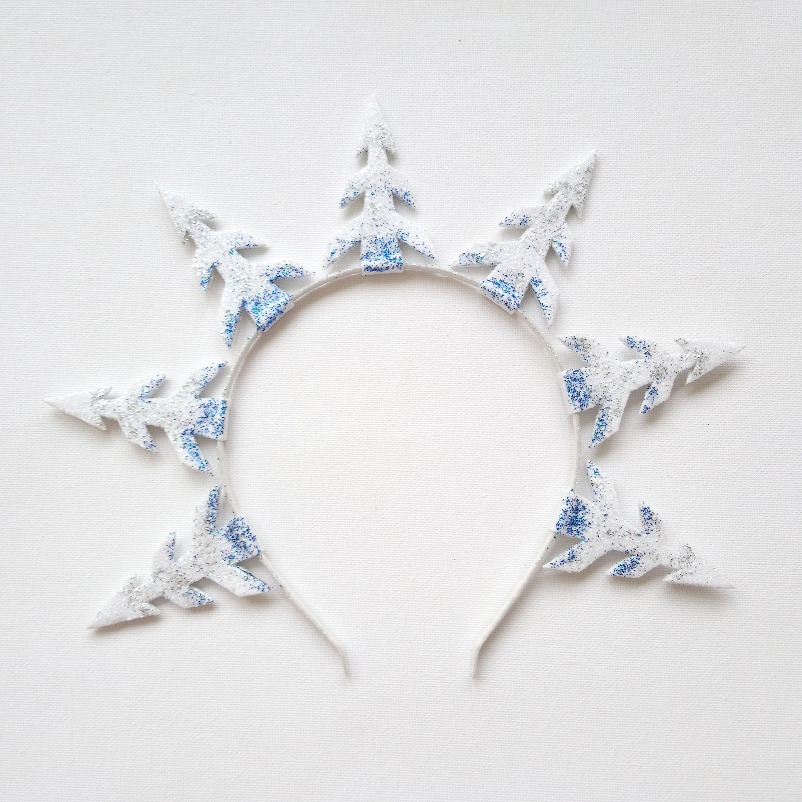 Snowflake Crown Headband Christmas Frozen Headpiece Glitter | Etsy