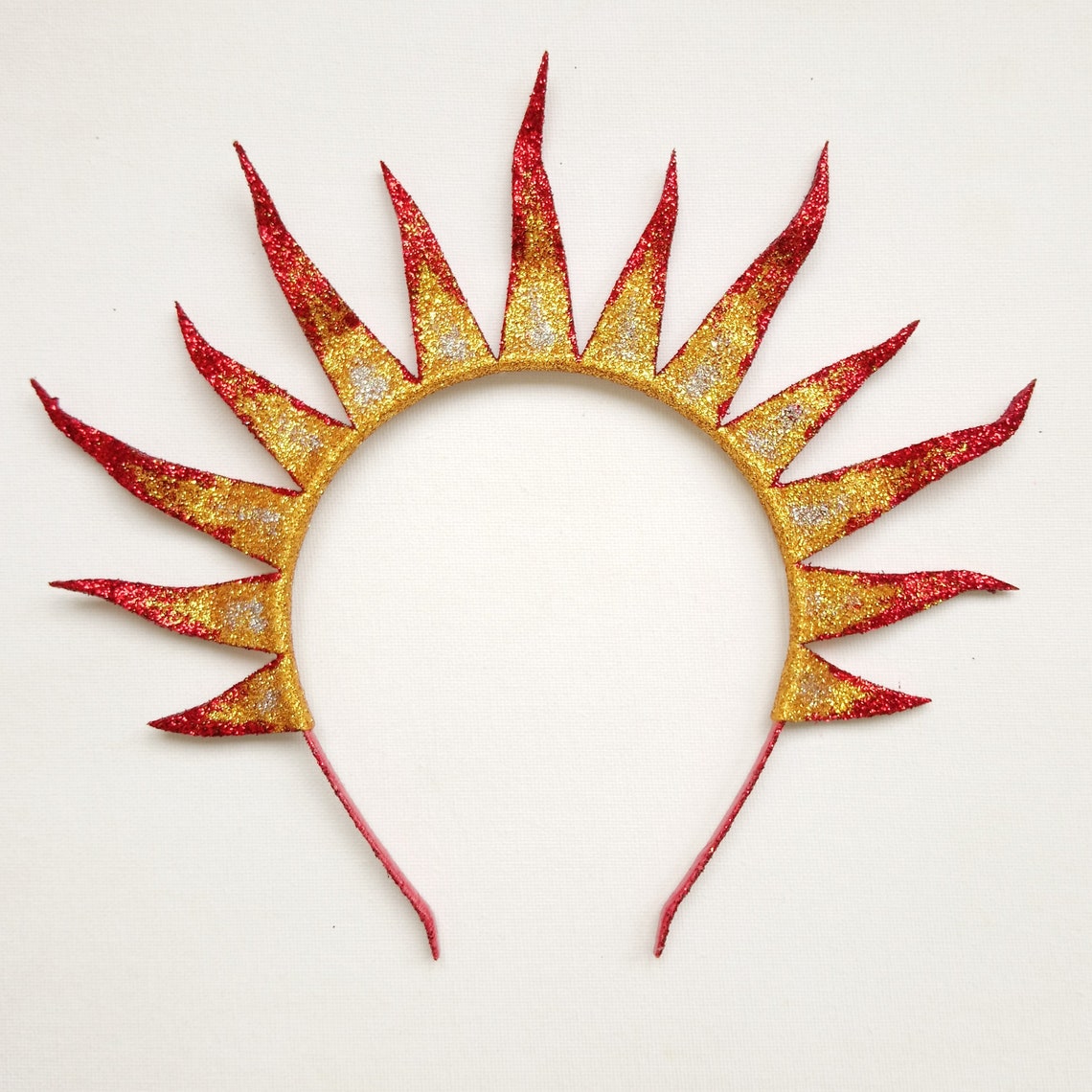 Fire Crown Red Flame Headband Phoenix Headdress Halloween - Etsy