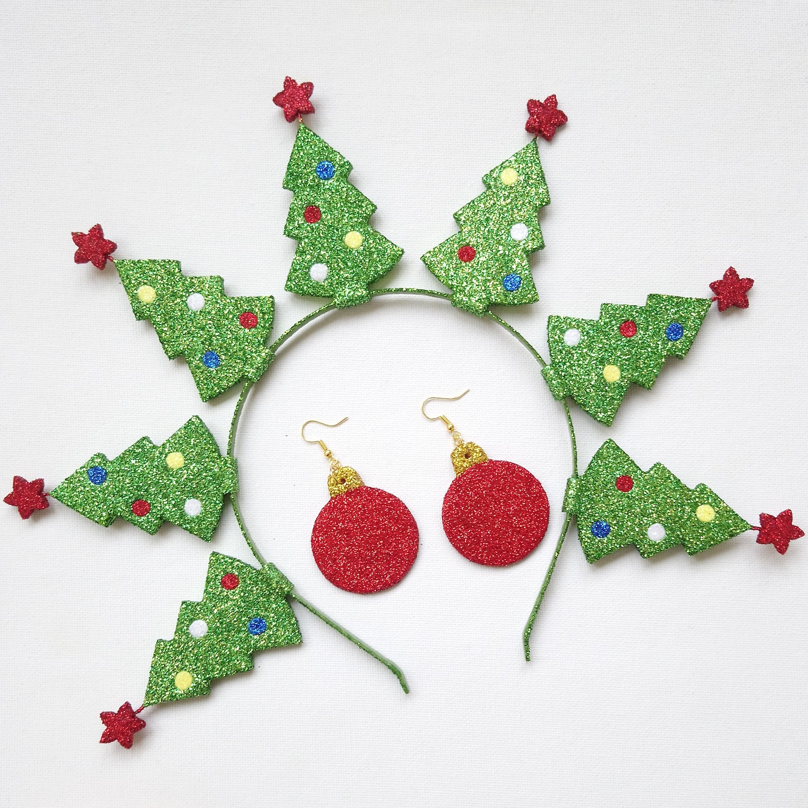 Christmas Tree Crown Headband Holiday Headdress Christmas - Etsy