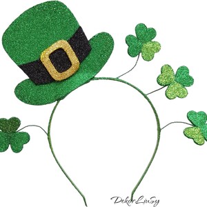 St. Patrick's Day Headpiece Shamrock Headband Leprechaun Hat - Etsy