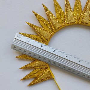 Gold Rays Crown Gold Sun Headband Sun Queen Headdress Sun Halo Goddess ...