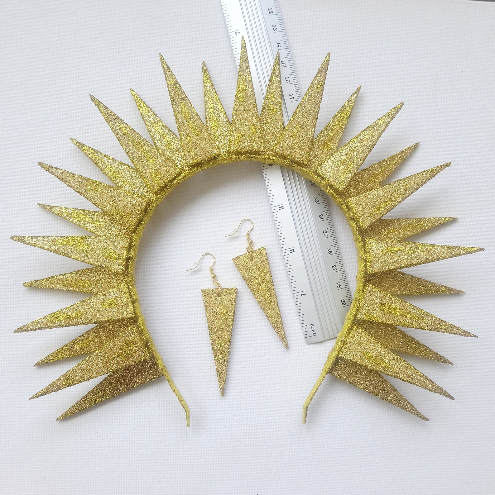 Gold Rays Crown Gold Sun Headband Sun Queen Headdress Sun Halo - Etsy