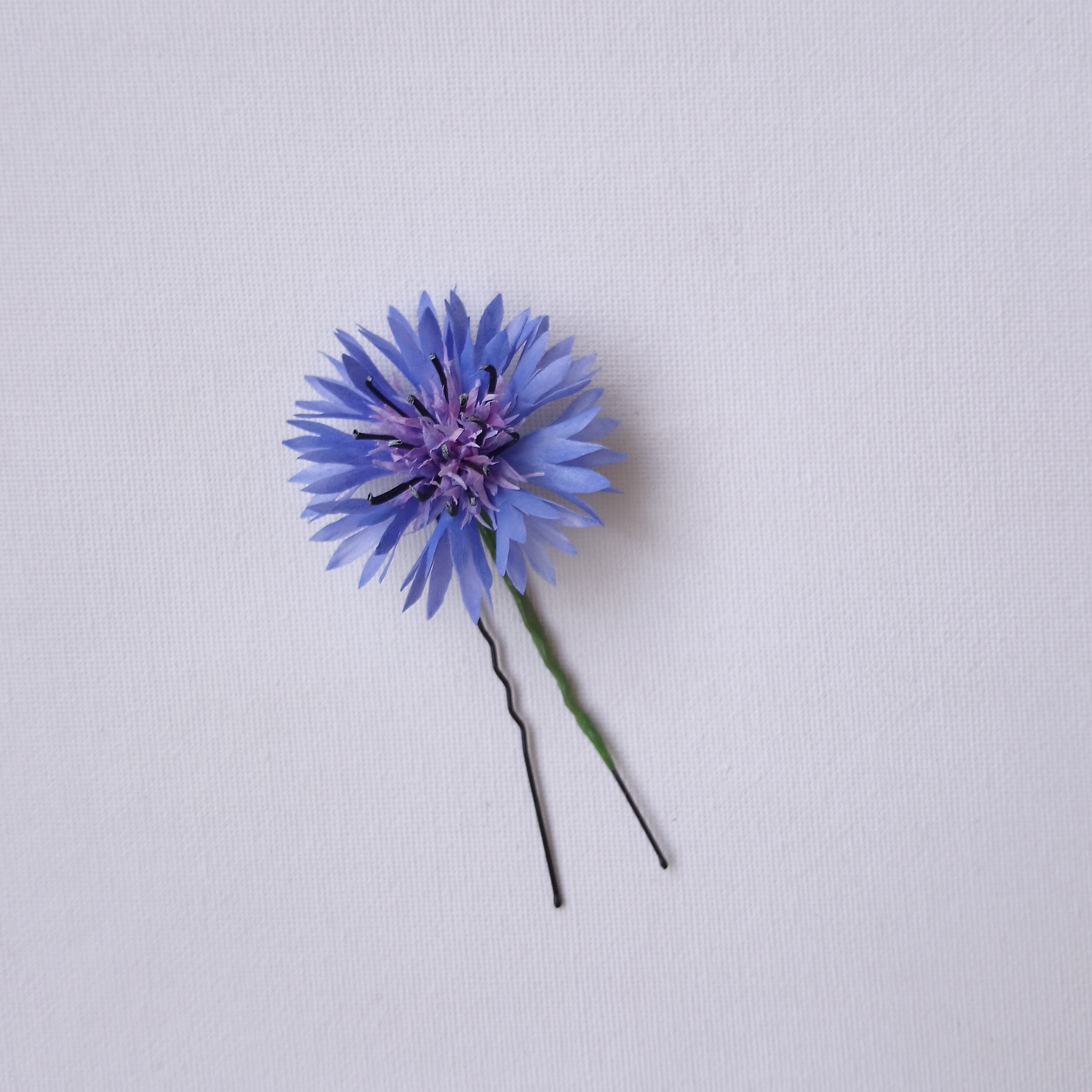 Cornflower Bridal Hair Pins Blue Flower Hairpiece - Etsy Sweden