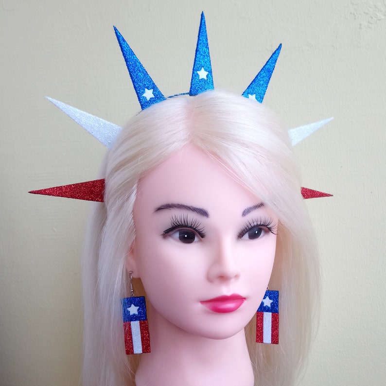 Statue Liberty Crown Patriotic Headpiece 4th July Headband - Etsy