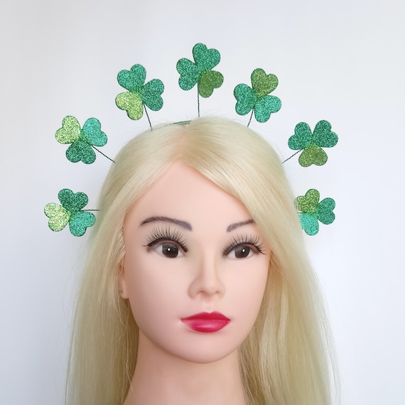 St. Patrick's day headband Shamrock headpiece | Etsy