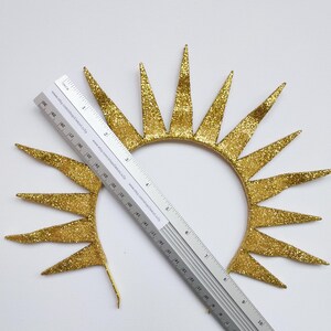Halloween Gold Sun Crown Glitter Sun Halo Christmas Headband Celestial ...