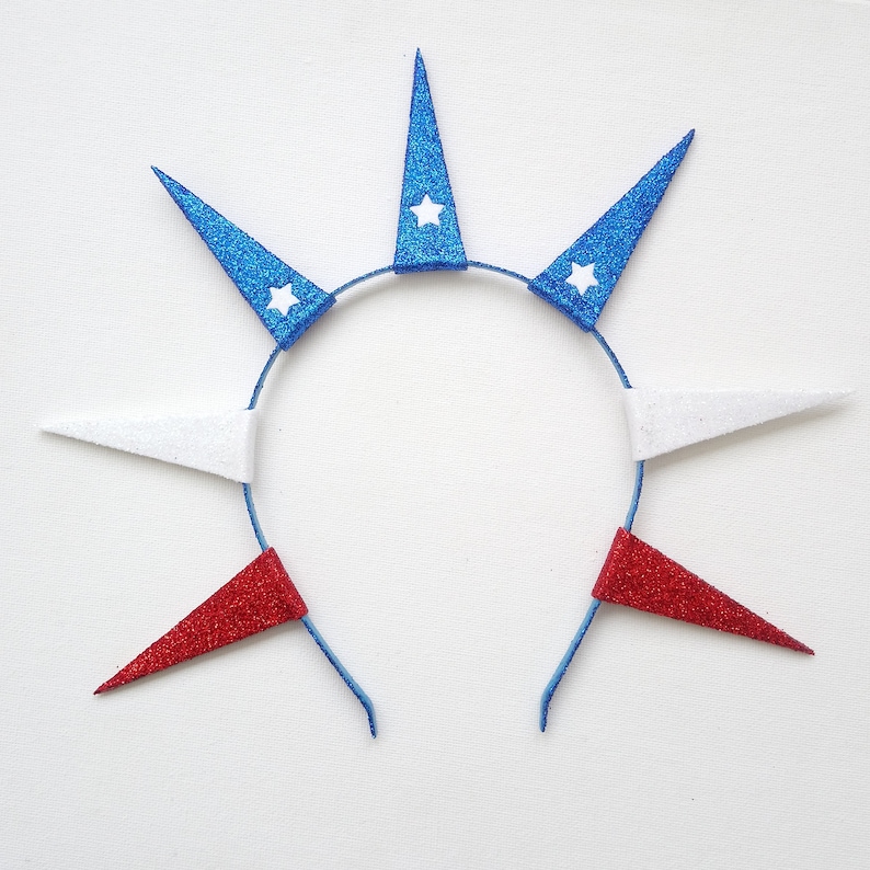 Statue Liberty Crown Patriotic Headpiece 4th July Headband - Etsy