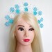 Snowflake Crown Headband Christmas Frozen Headpiece Glitter - Etsy