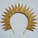 Gold Rays Crown Gold Sun Headband Sun Queen Headdress Sun Halo Goddess ...