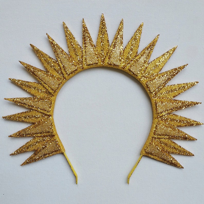 Gold Rays Crown Gold Sun Headband Sun Queen Headdress Sun Halo - Etsy