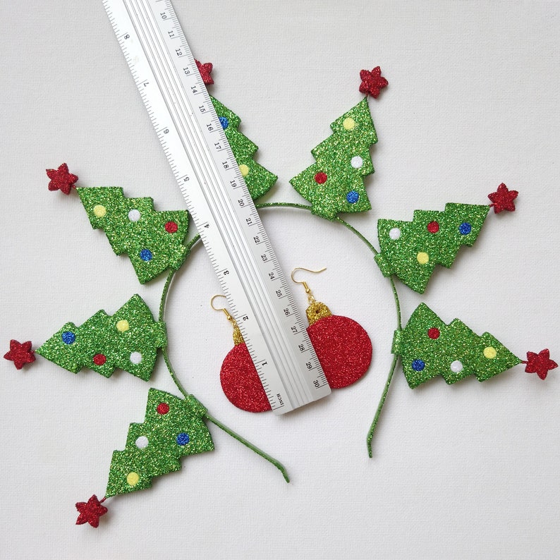 Christmas Tree Crown Headband Holiday Headdress Christmas - Etsy