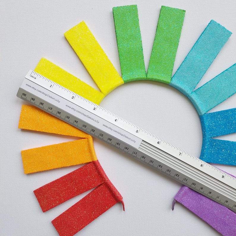 Rainbow Glitter Crown Festival Rainbow Headband - Etsy