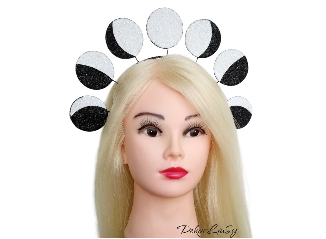 Moon Phase Headpiece Celestial Moon Headband Witch Headdress - Etsy
