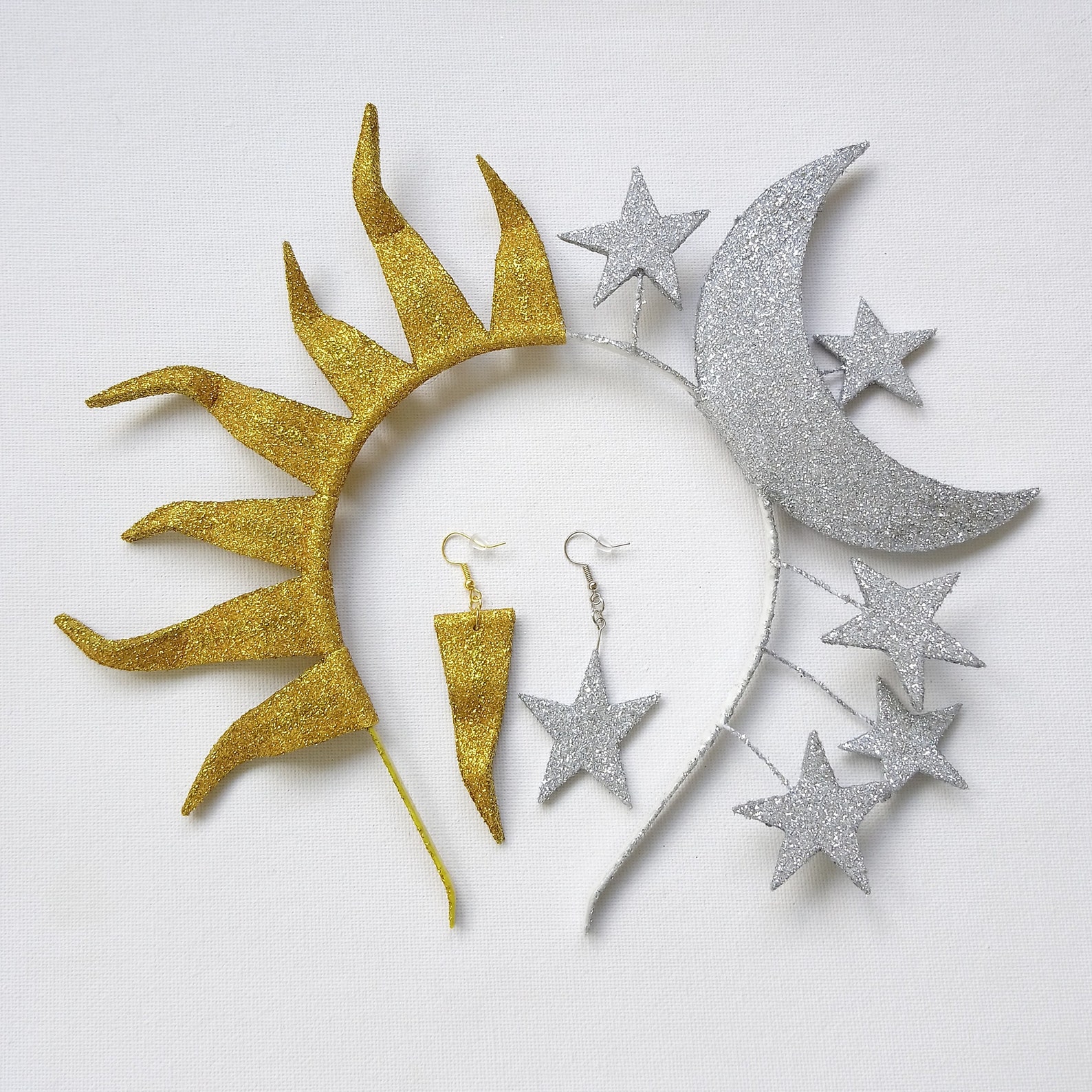 Celestial Headband Sun and Moon Crown Halloween Moon Stars - Etsy