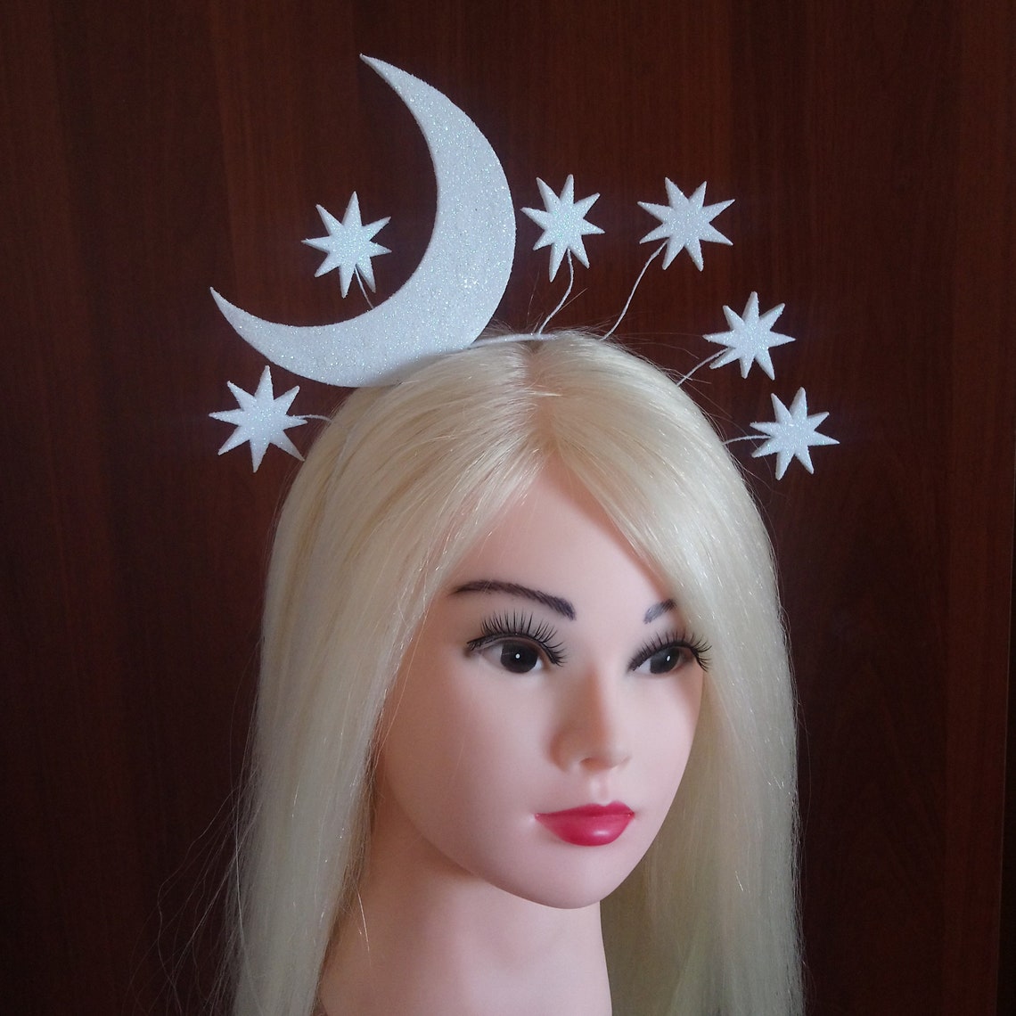 Moon Stars Headpiece Halloween Stars Crown Celestial Headdress | Etsy