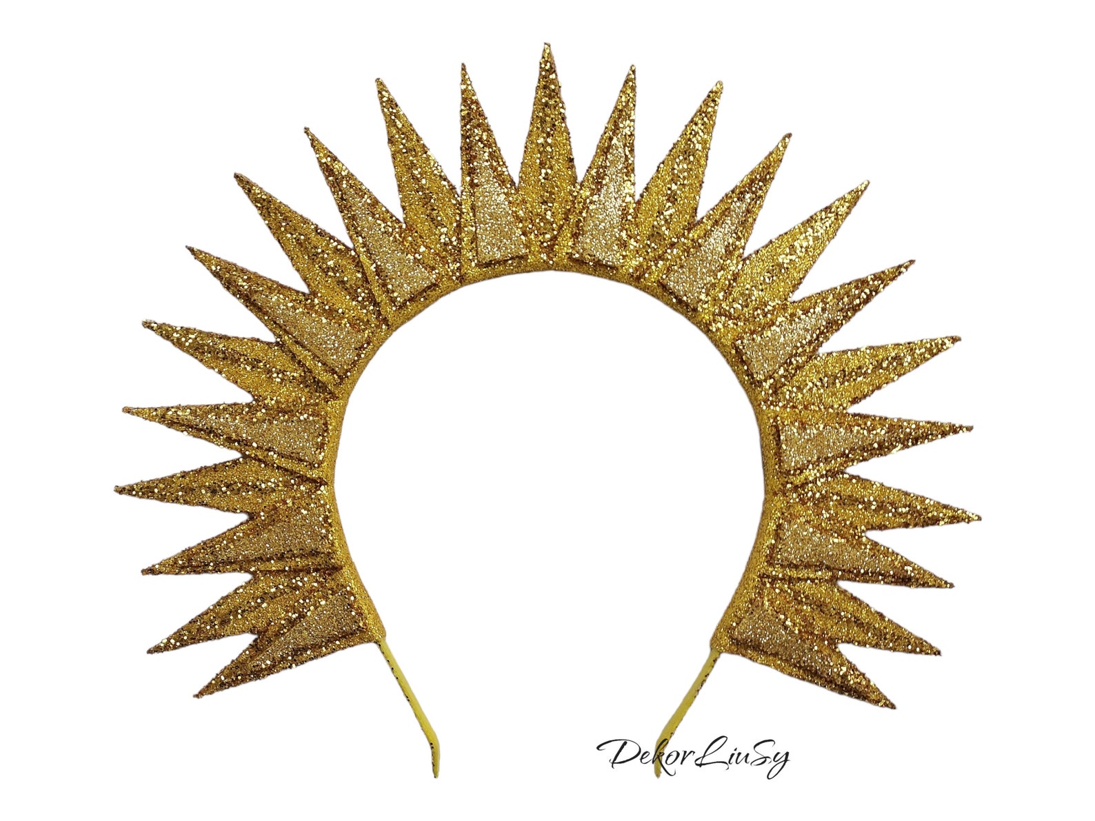 Gold Rays Crown Gold Sun Headband Sun Queen Headdress Sun Halo - Etsy