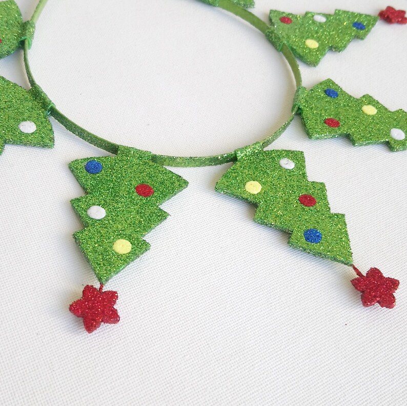 Christmas Tree Crown Headband Holiday Headdress Christmas - Etsy