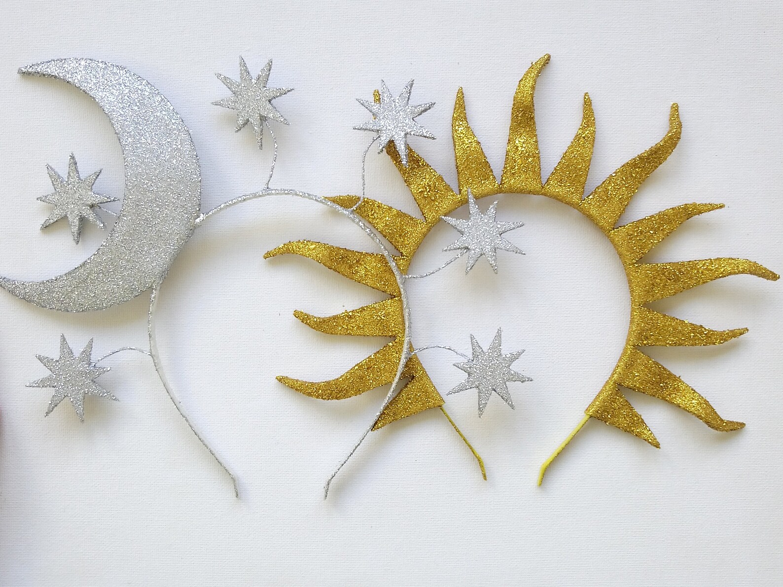 Set of Sun and Moon Headbands Halloween Crown | Etsy