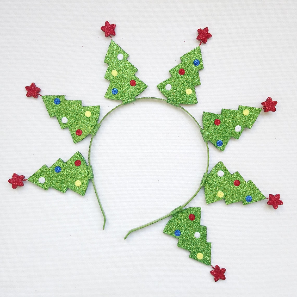 Christmas Tree Crown Headband Holiday Headdress Christmas - Etsy