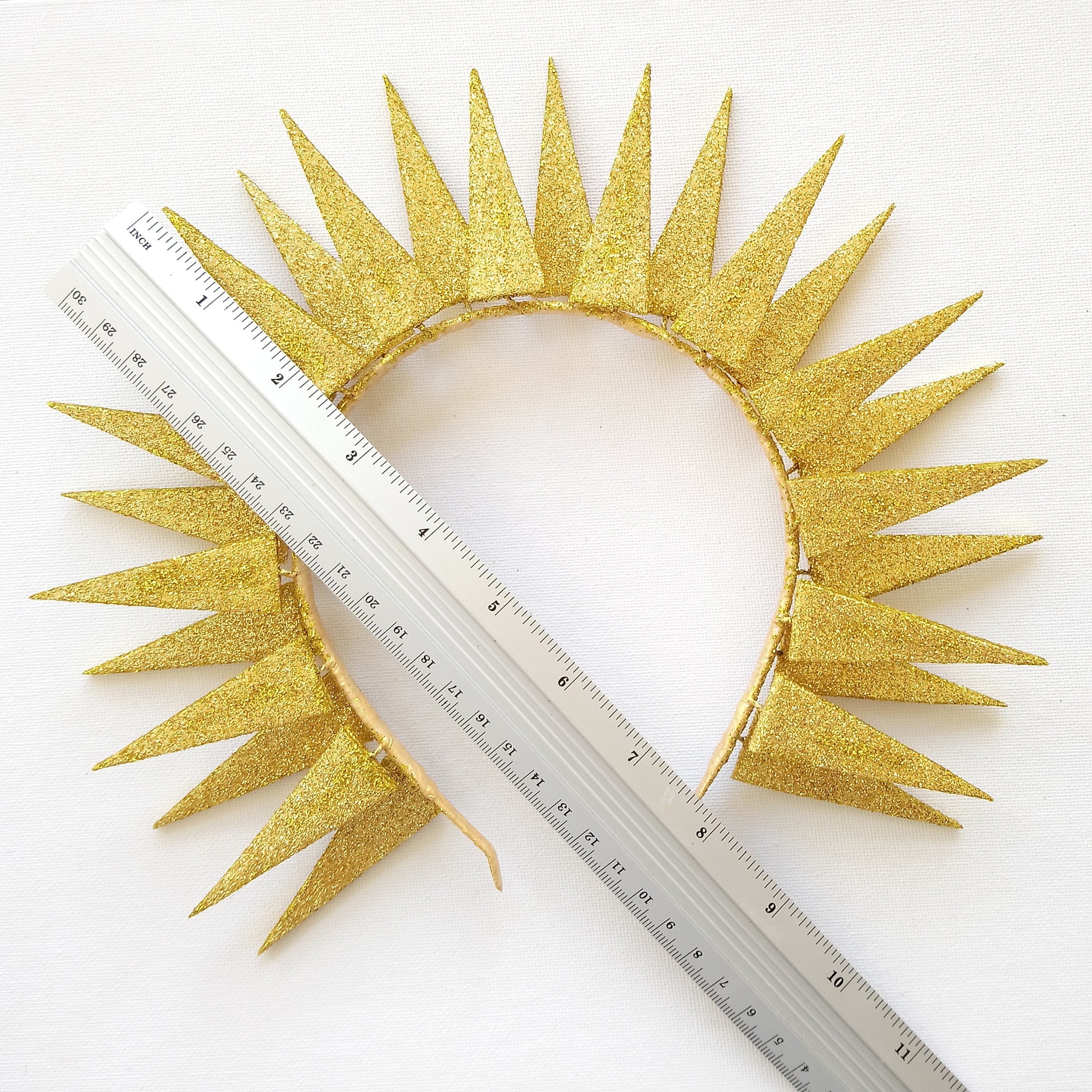 Gold rays crown Gold sun headband Sun Queen headdress Sun Halo | Etsy