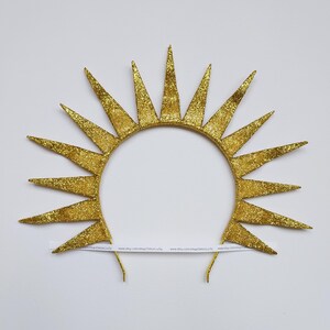 Halloween Gold Sun Crown Glitter Sun Halo Christmas Headband Celestial ...
