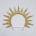 Halloween Gold Sun Crown Glitter Sun Halo Christmas Headband Celestial ...