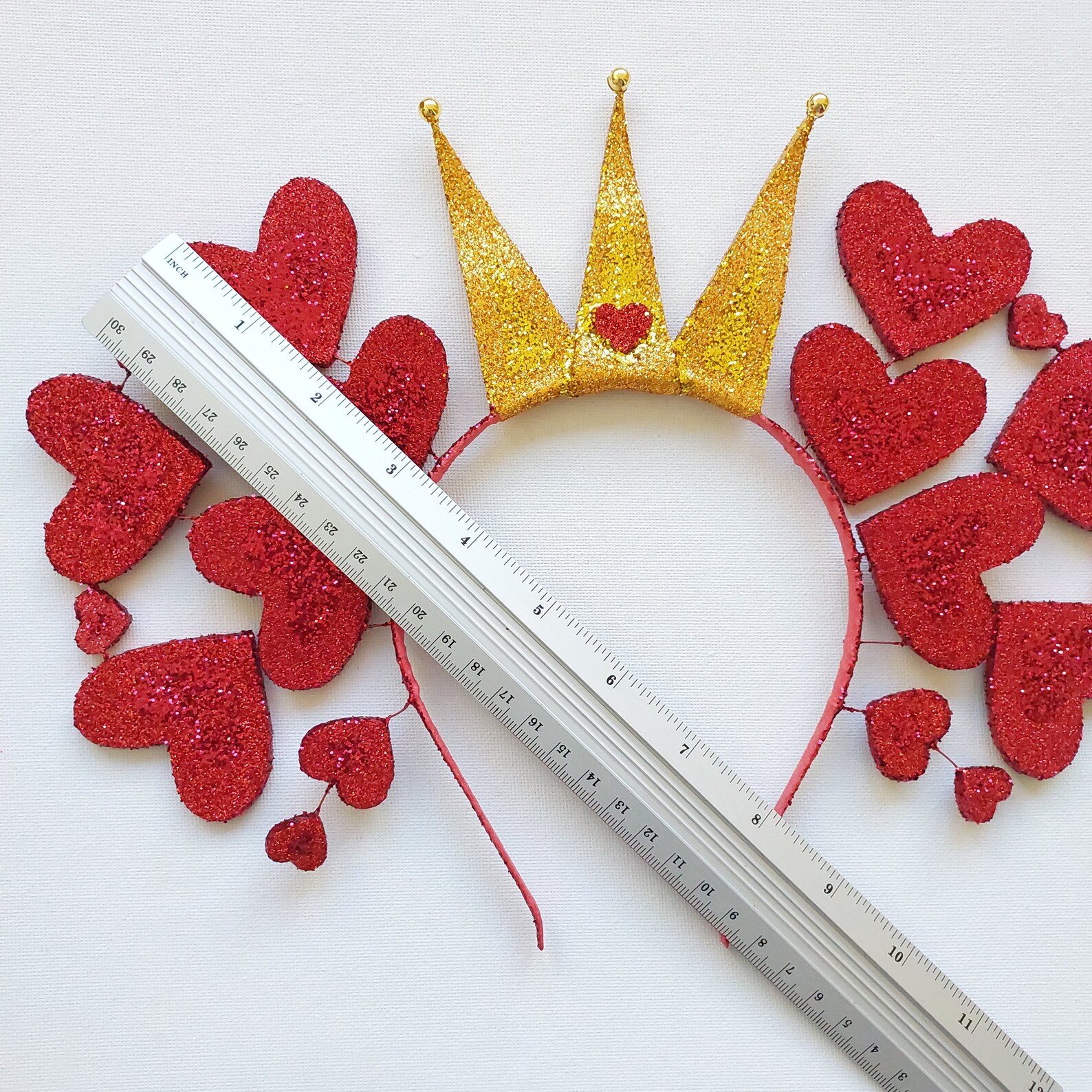 Queen of Hearts Crown Headband - Etsy