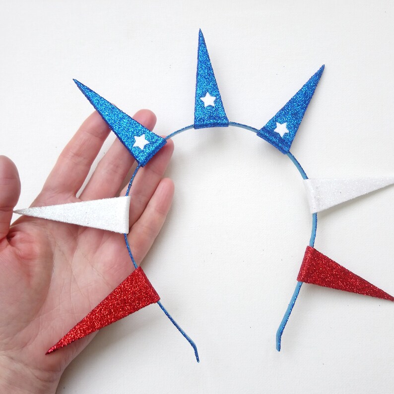 Statue Liberty Crown Patriotic Headpiece 4th July Headband - Etsy