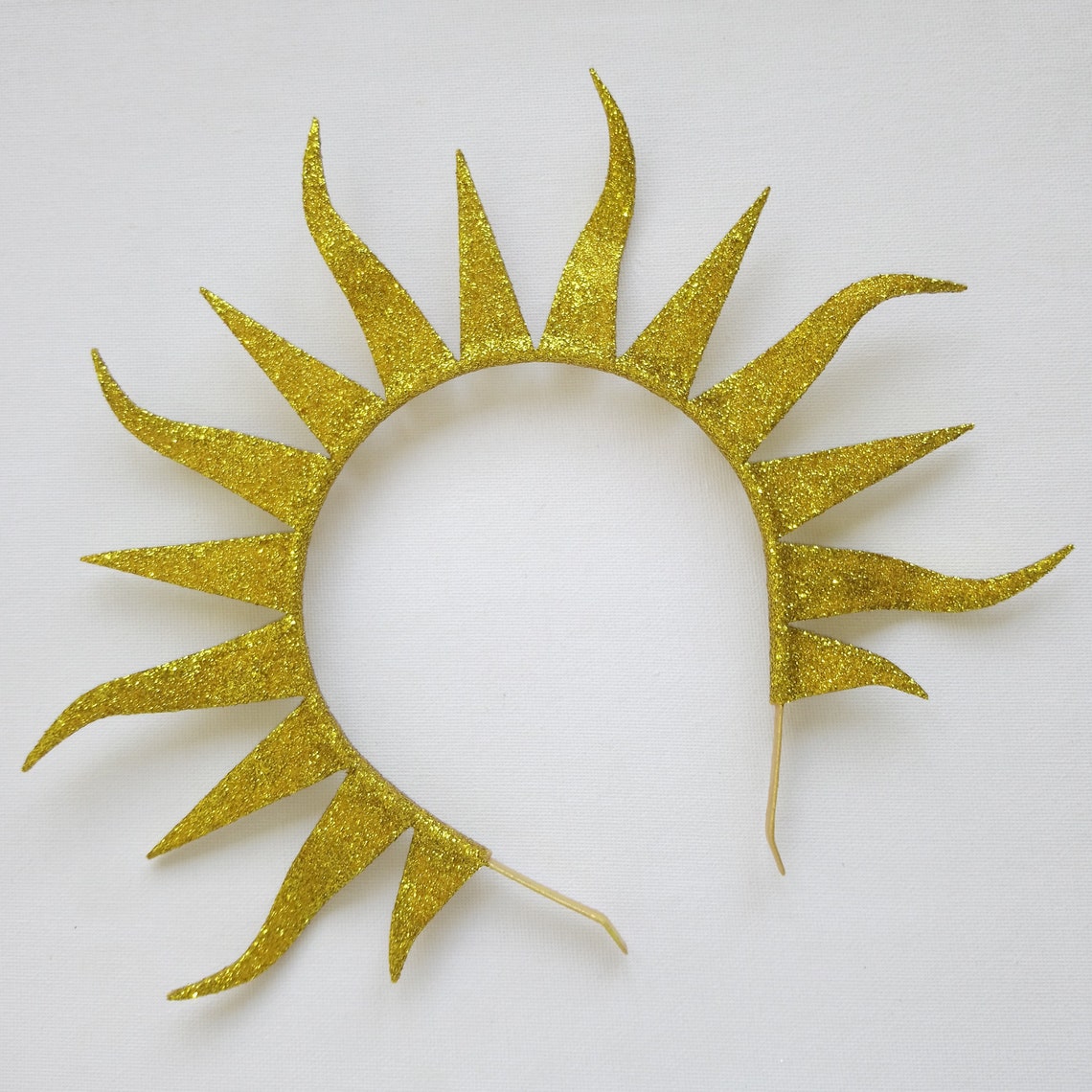 Halloween Gold Sun Crown Glitter Sun Halo Christmas Headband | Etsy