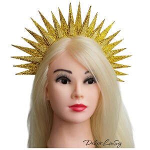 Gold Sun Halo Crown Sun Goddess Headdress - Etsy
