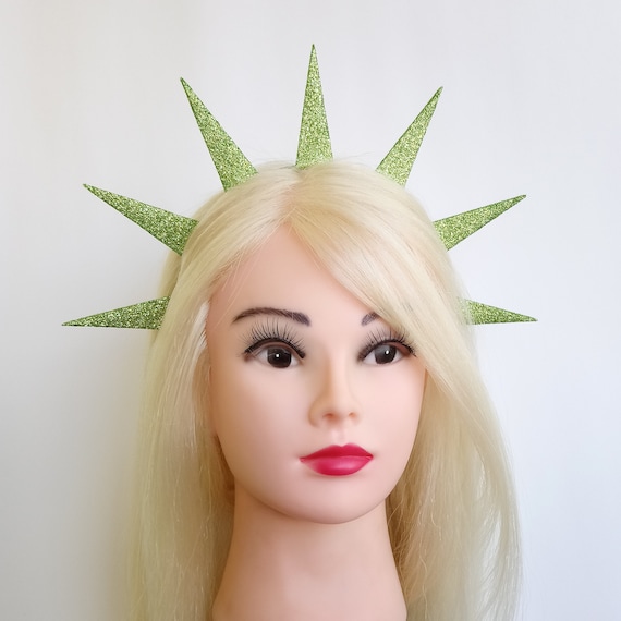 Statue Liberty Crown Lady Liberty Glitter Headband Patriotic | Etsy