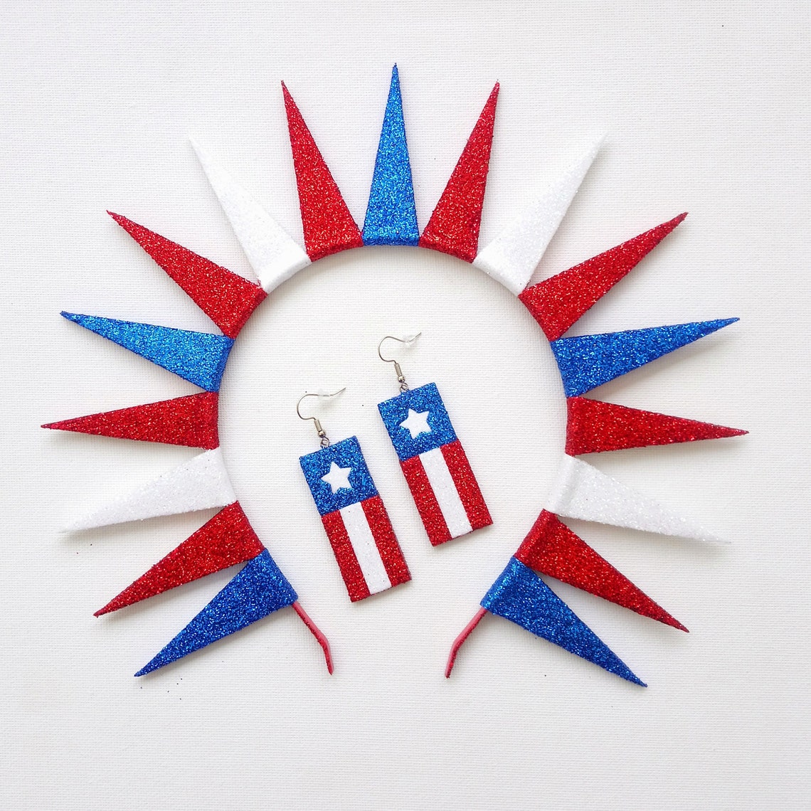 Patriotic Crown American Flag Headband Independence Day - Etsy