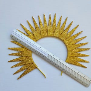 Gold Sun Halo Crown Sun Queen Headdress Celestial Headpiece Festival ...