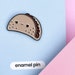 Taco | Enamel Pin | Kawaii Pins | Burrito and Taco Lapel Pins | Cute ...