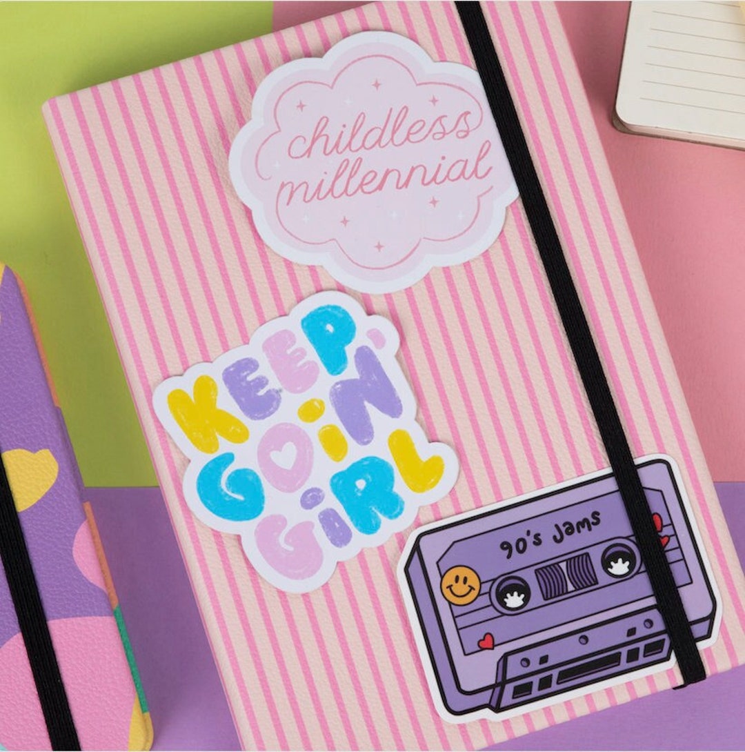 Childless Millennial | Vinyl Sticker | Die Cut Sticker for Laptop or ...